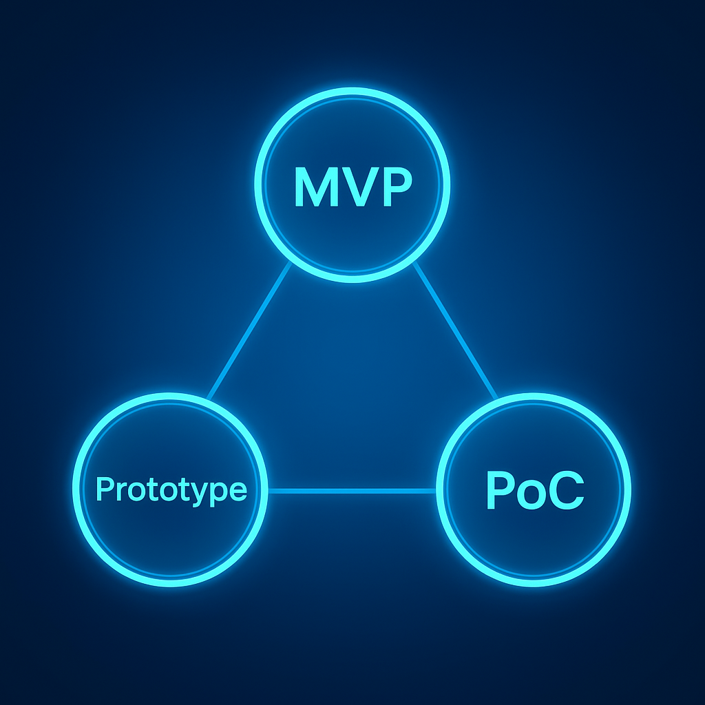 MVP vs PoC vs Prototype: Key Differences and How to Choose
